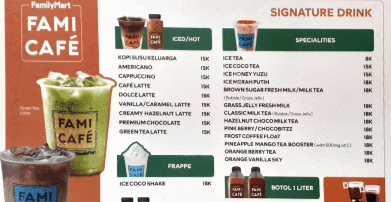 Menu Kopi Family Mart: Harga dan Daftar Lengkap